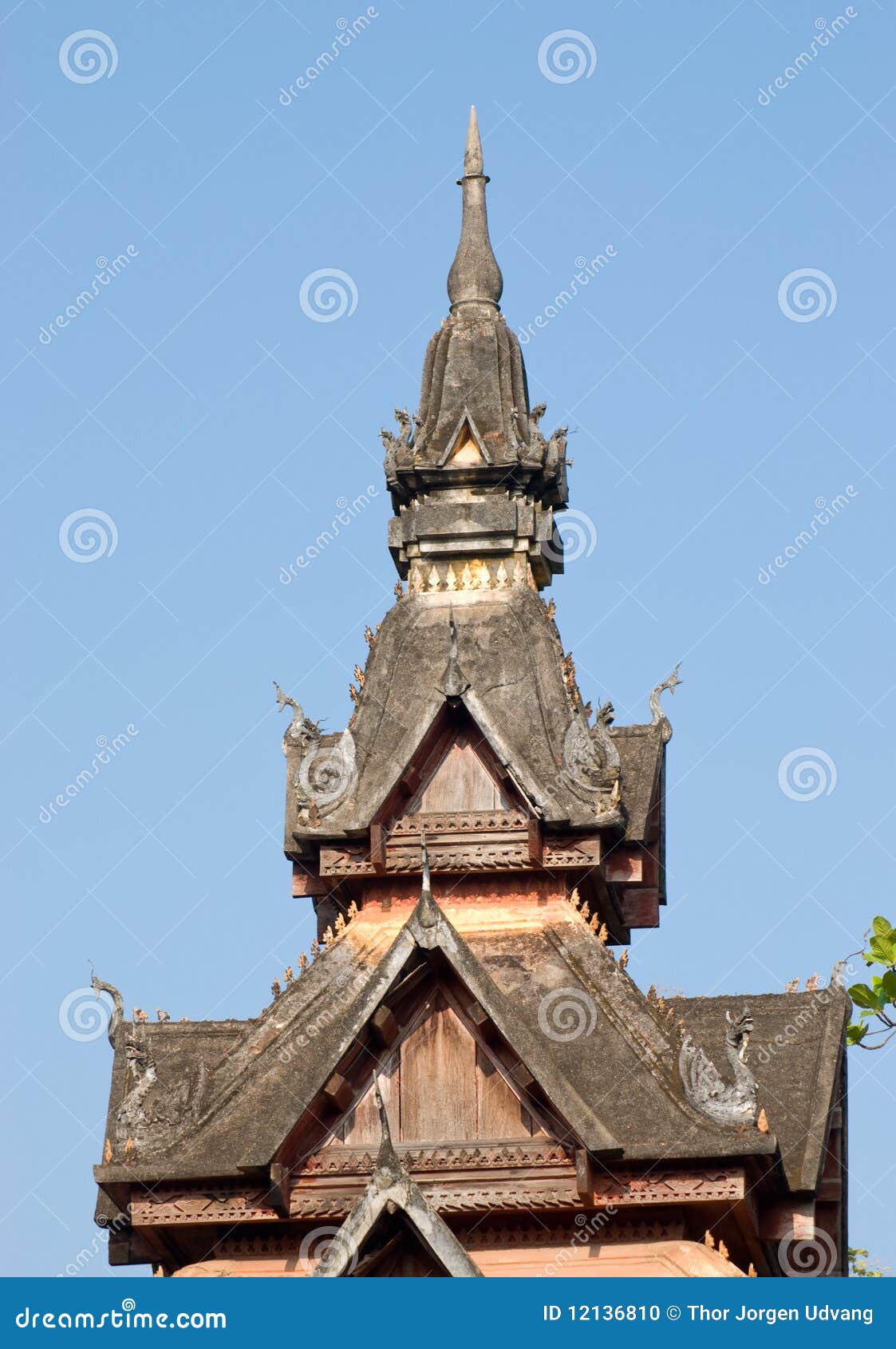 Tower at Wat Sisaket in Vientiane, Laos Stock Photo - Image of building ...