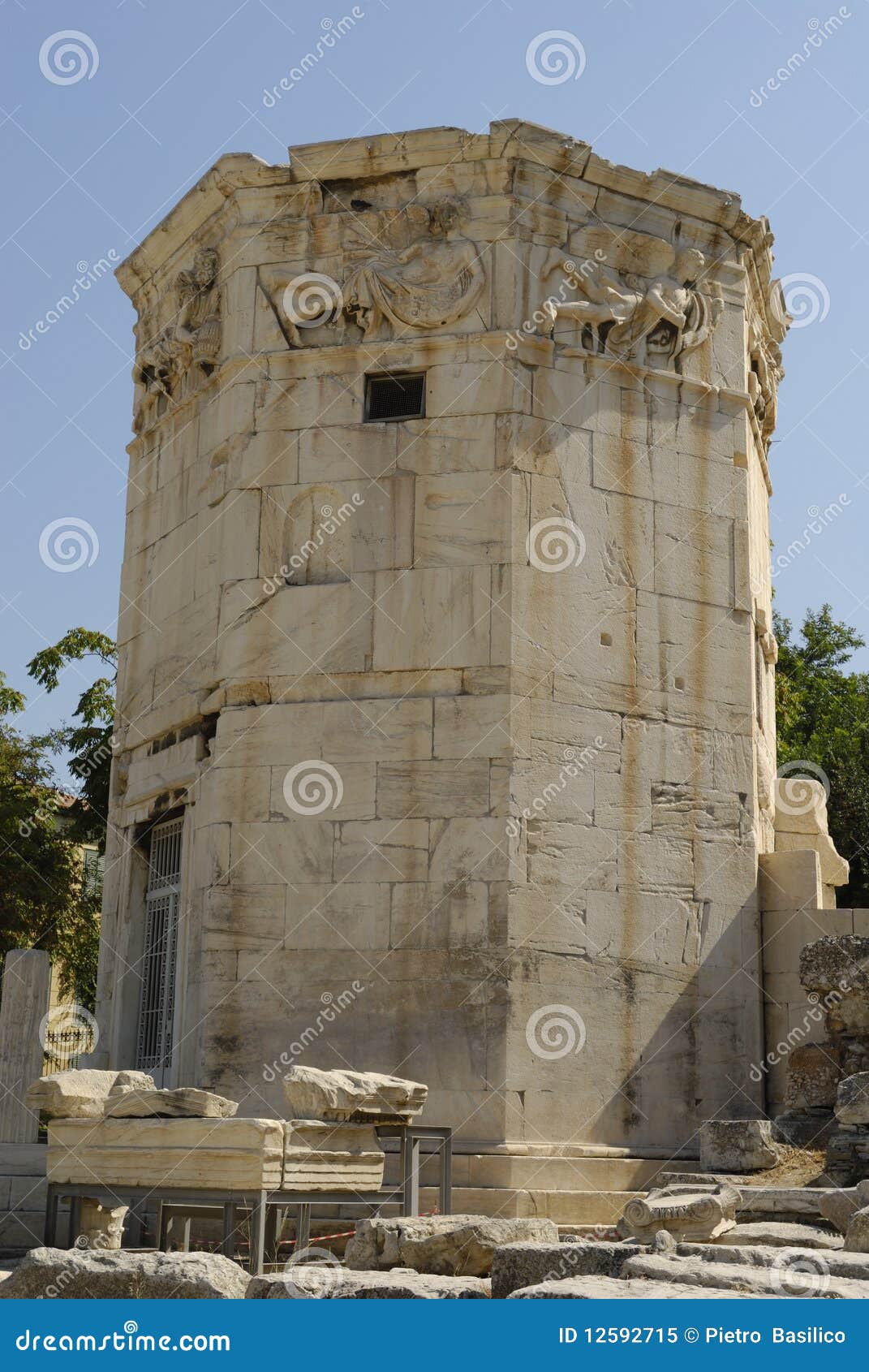 Tower of Winds in Athens stock image. Image of wind, marble - 12592715