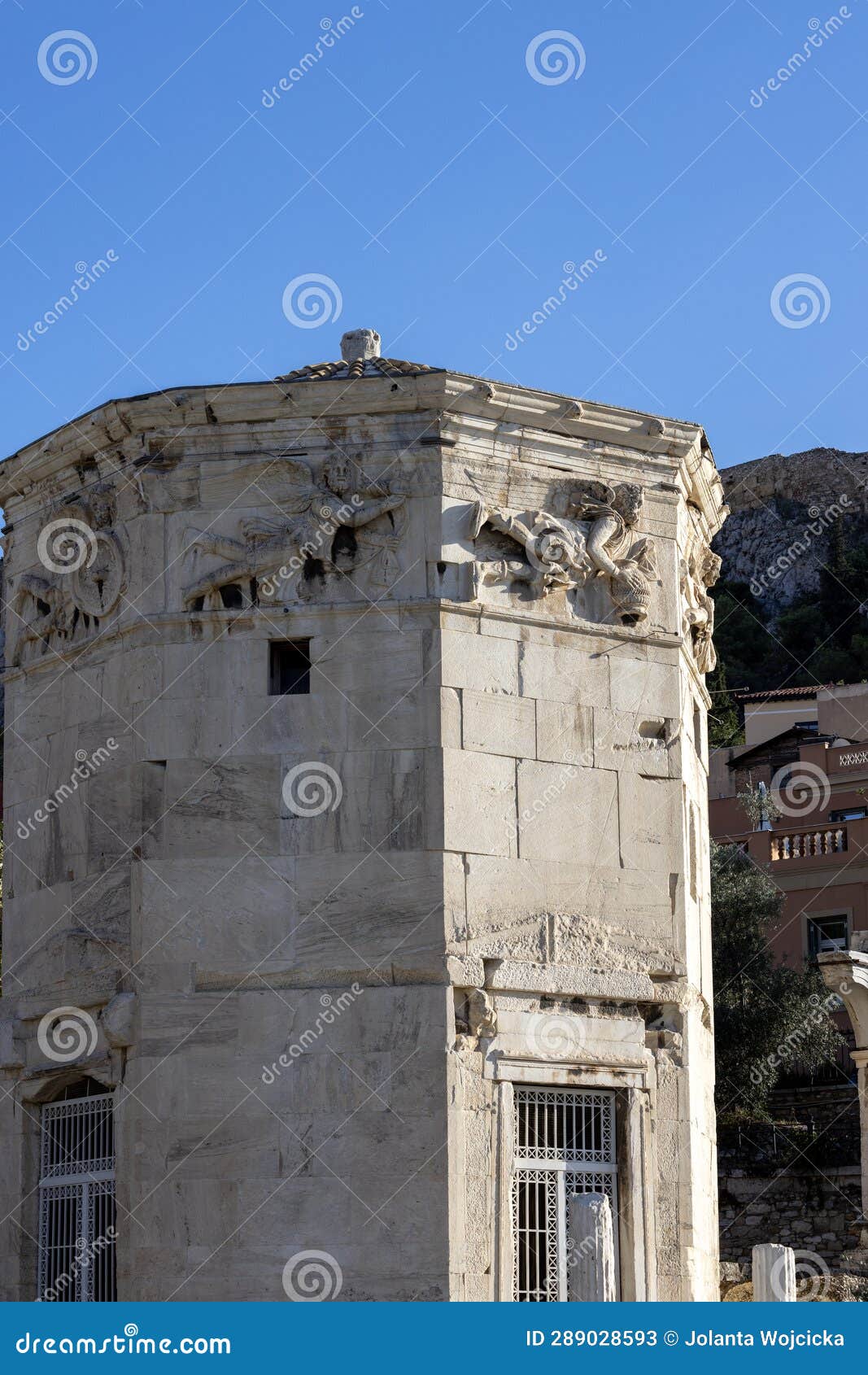 Tower of the Winds, Octagonal Marble Tower in the Roman Agora, Athens ...