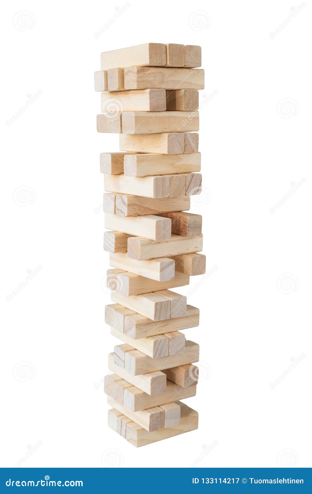 Tower of wooden blocks stock image. Image of block, daylight - 133114217