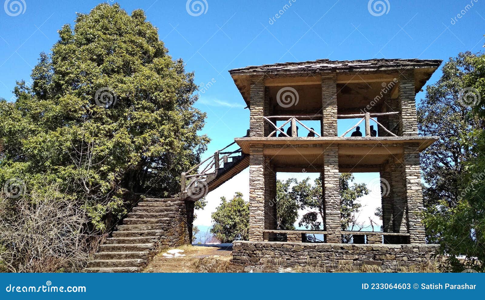 Tower at Zero Point for Viewing Himalayan Mountain Ranges Editorial ...