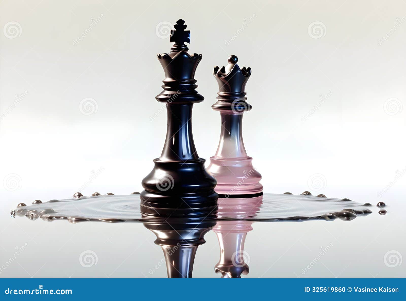 A Towering Black King and Pink Queen Standing Majestical with the ...