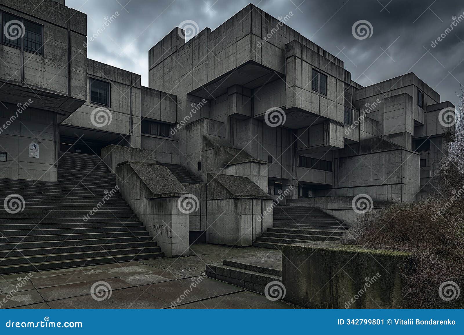 Towering Brutalist Structures Royalty-Free Stock Photo | CartoonDealer ...
