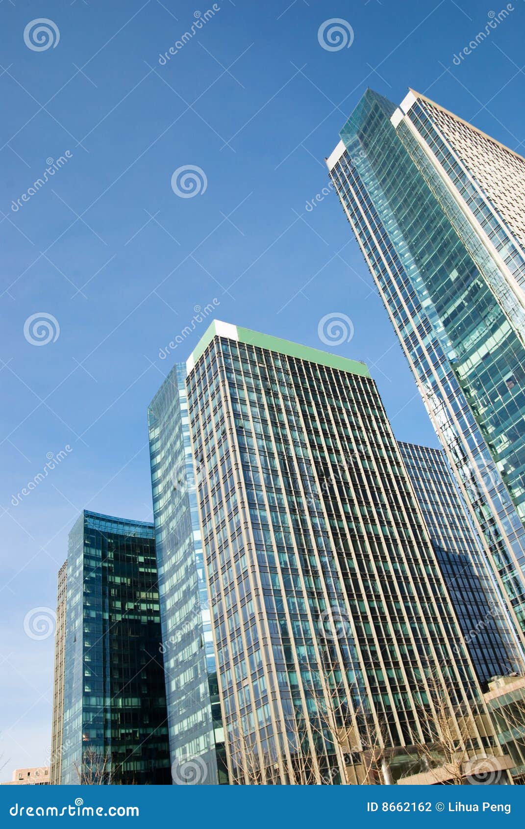 Towering buildings stock photo. Image of glass, cityscape - 8662162