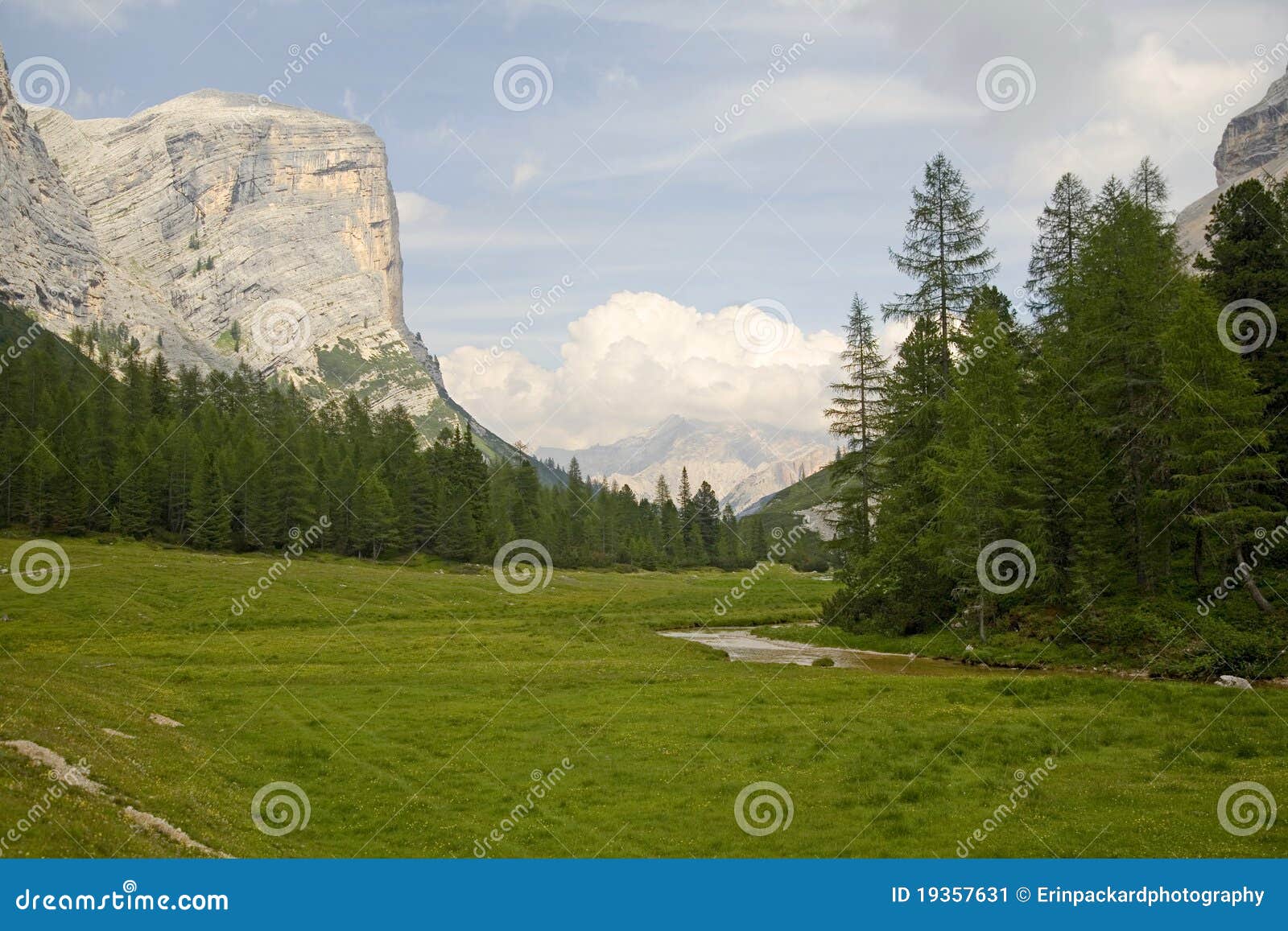 Towering Cliffs of the Dolomites Stock Image - Image of dolomites ...
