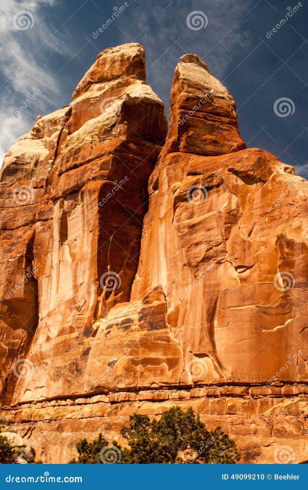 Towering cliffs stock photo. Image of desert, dust, color - 49099210