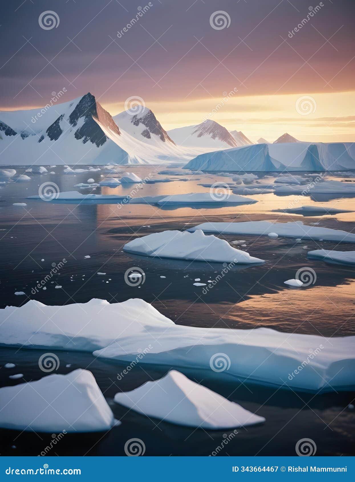 Towering Glacial Walls In Antarctica Royalty-Free Stock Photo ...