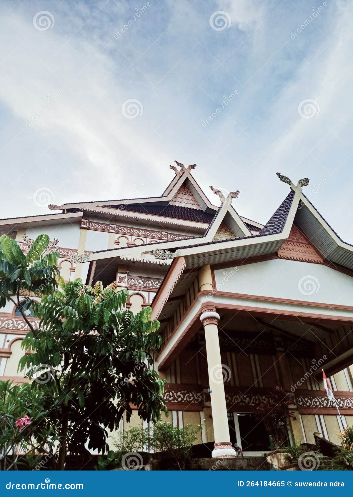 Towering Malay Traditional House Stock Image - Image of town, tree ...