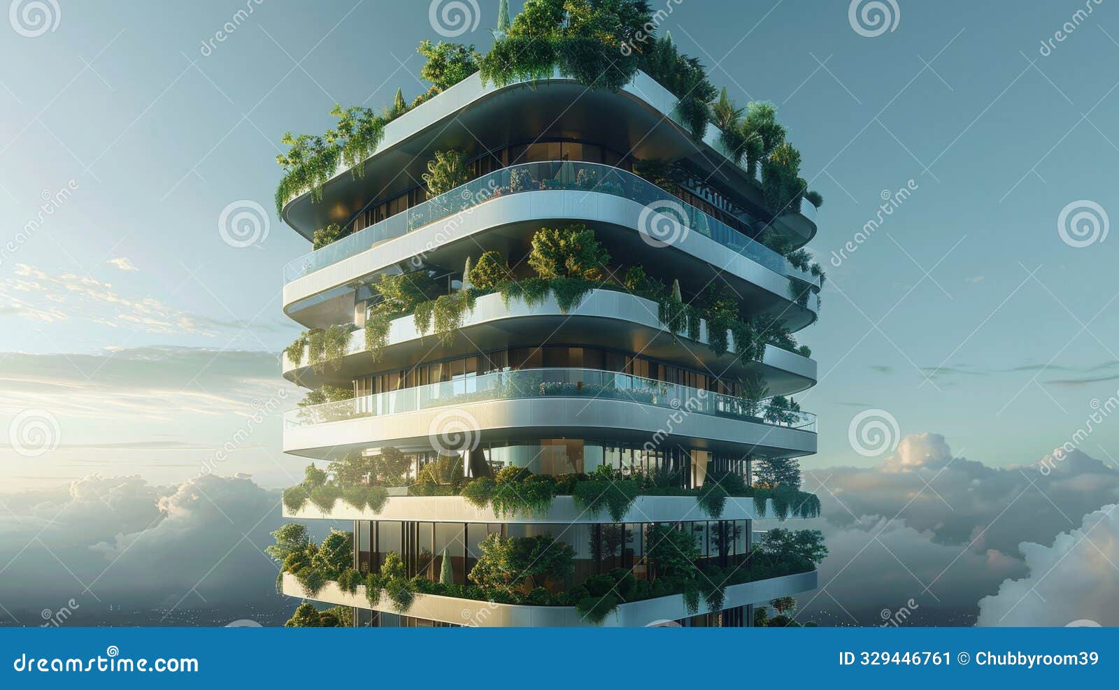 Towering Modern Structure with Glass and Steel Elements, Featuring Eco ...