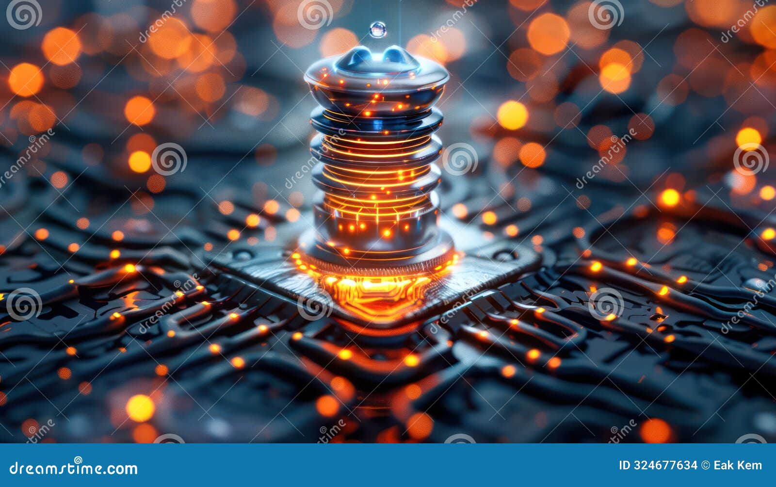 A Futuristic Tower Symbolizing Technological Innovation and Progress ...