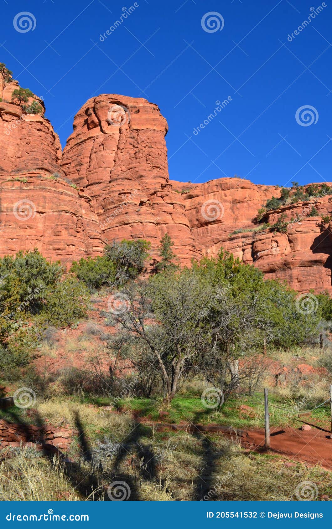 Towering Red Rock Formations in Sedona Arizona Stock Photo - Image of ...