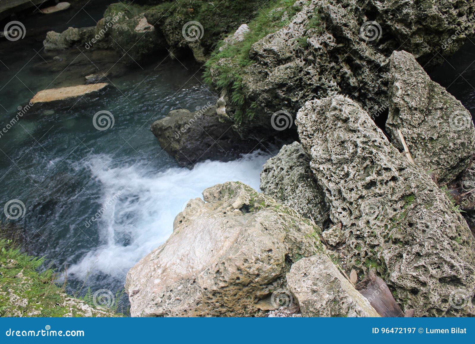 Towering rocks stock image. Image of lake, stone, towering - 96472197