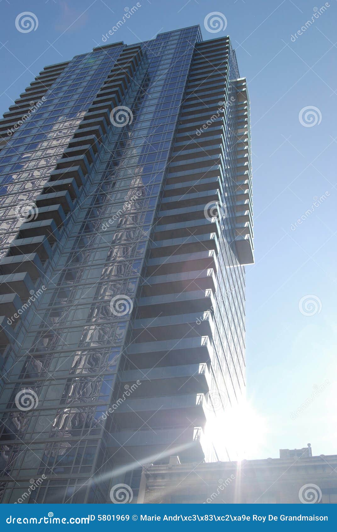 Towering Skyscraper Building Stock Image - Image of angle, blue: 5801969