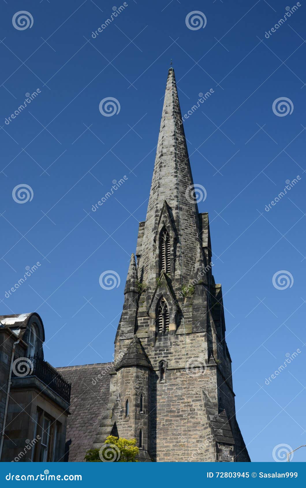 Towering Spire stock image. Image of architecture, wall - 72803945