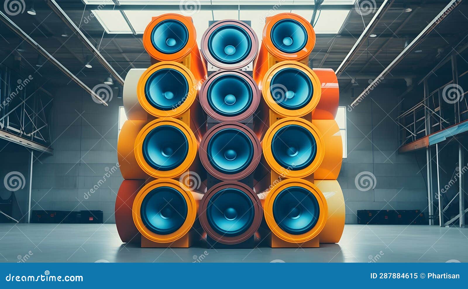 Sonic Heights: Towering Speaker Stack For Epic Music Experience Royalty ...