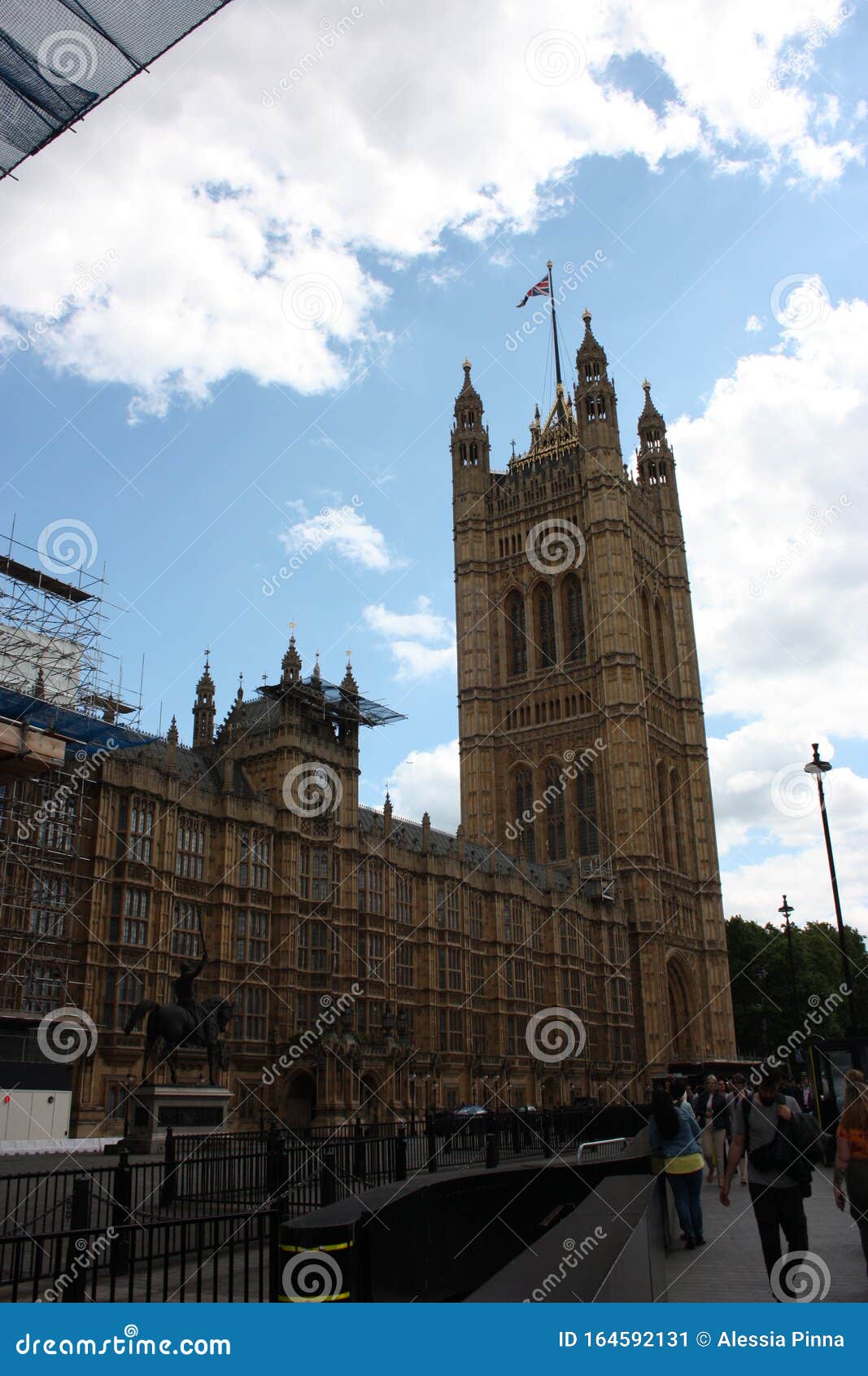 The Towering Structure Of The Great Palace Of Buckingham Palace Seen ...