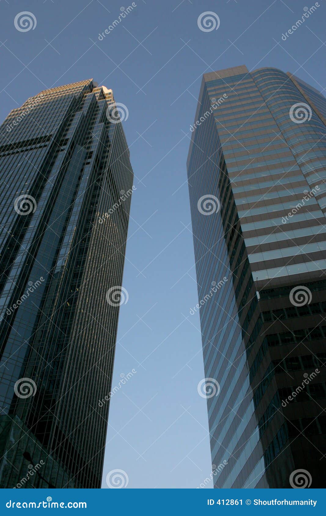 In between the Towers stock image. Image of buildings, asia - 412861
