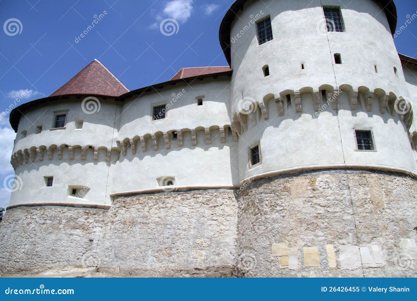 Towers of castle stock image. Image of fortified, ancient - 26426455