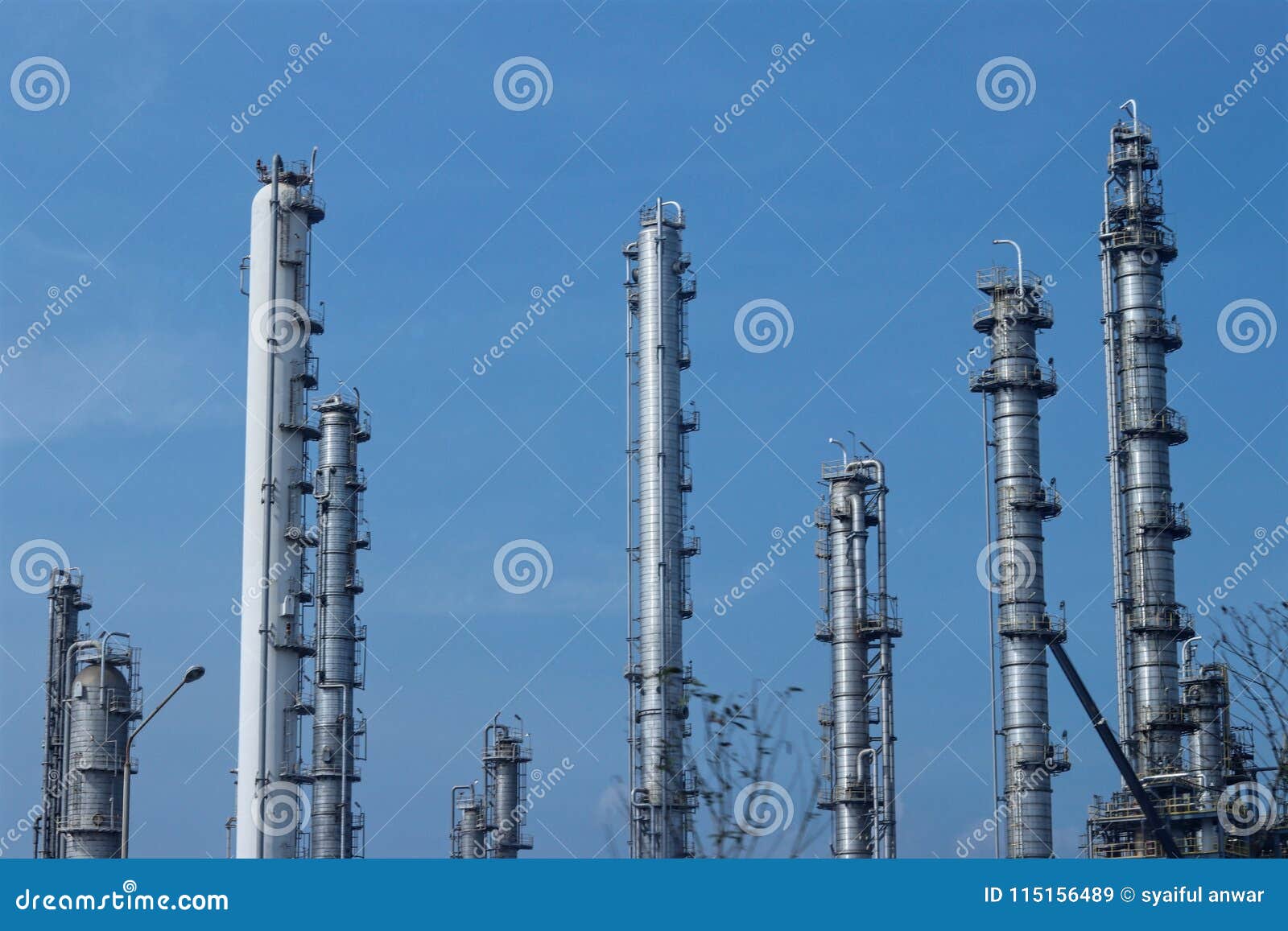Towers of Cement Industry at West Java Stock Image - Image of industry ...