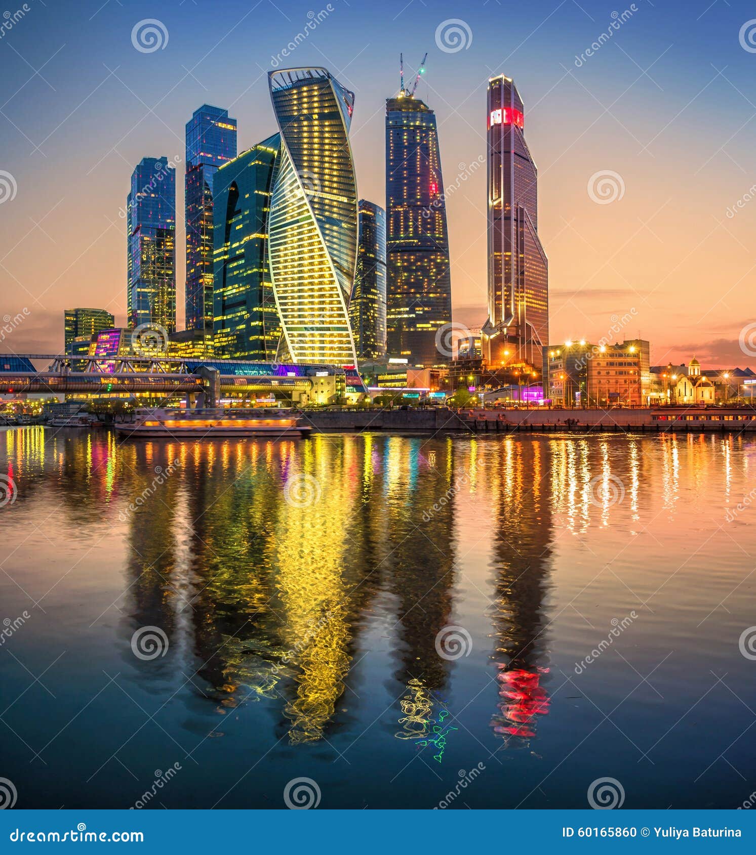 Towers of the City stock photo. Image of skyscraper, architecture ...