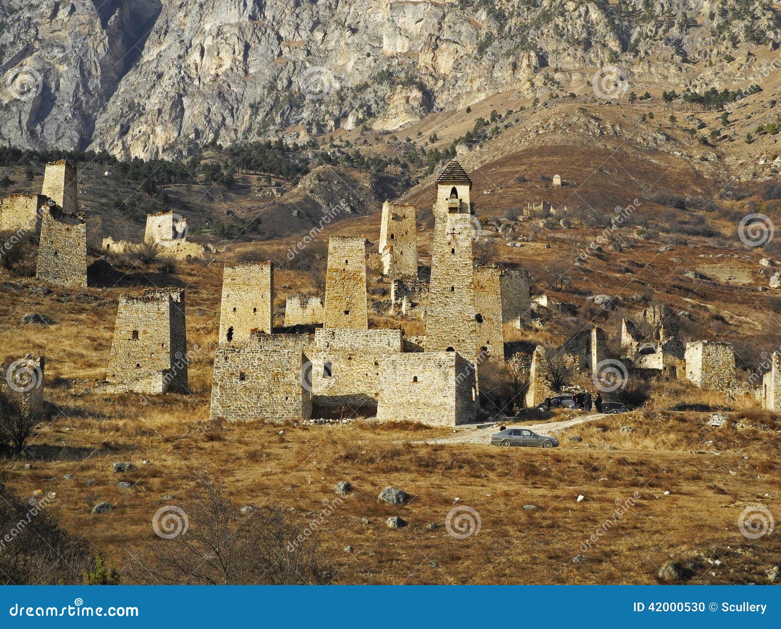 Towers of Ingushetia. Ancient Architecture and Ruins Stock Photo ...