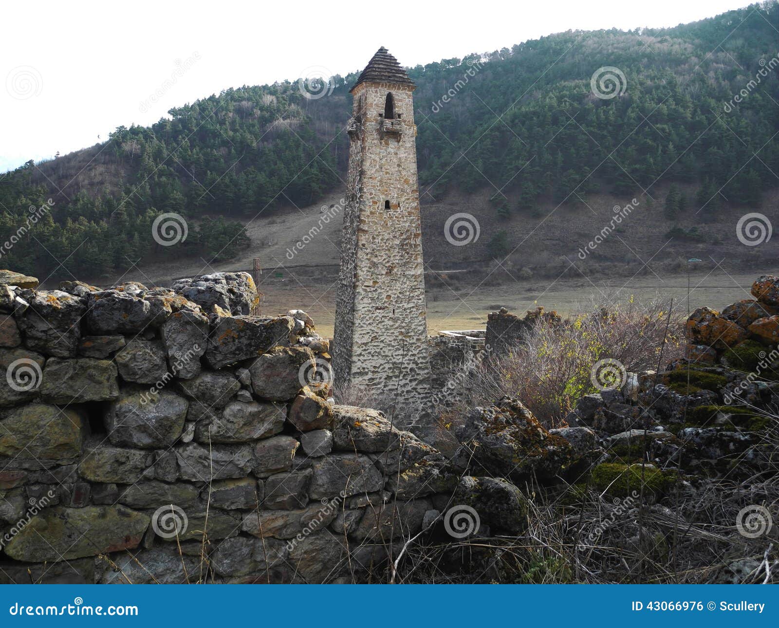 Towers of Ingushetia. Ancient Architecture and Ruins Stock Photo ...