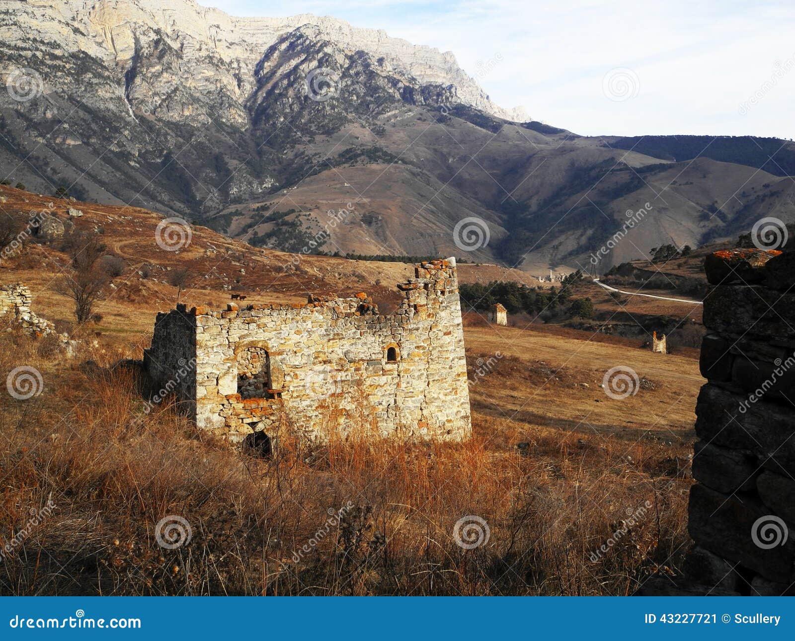 Towers of Ingushetia. Ancient Architecture and Ruins Stock Image ...