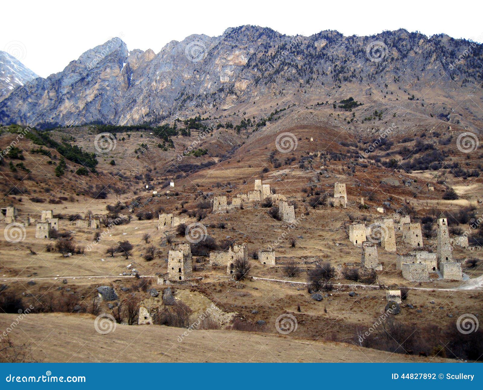 Towers of Ingushetia. Ancient Architecture and Ruins Stock Photo ...