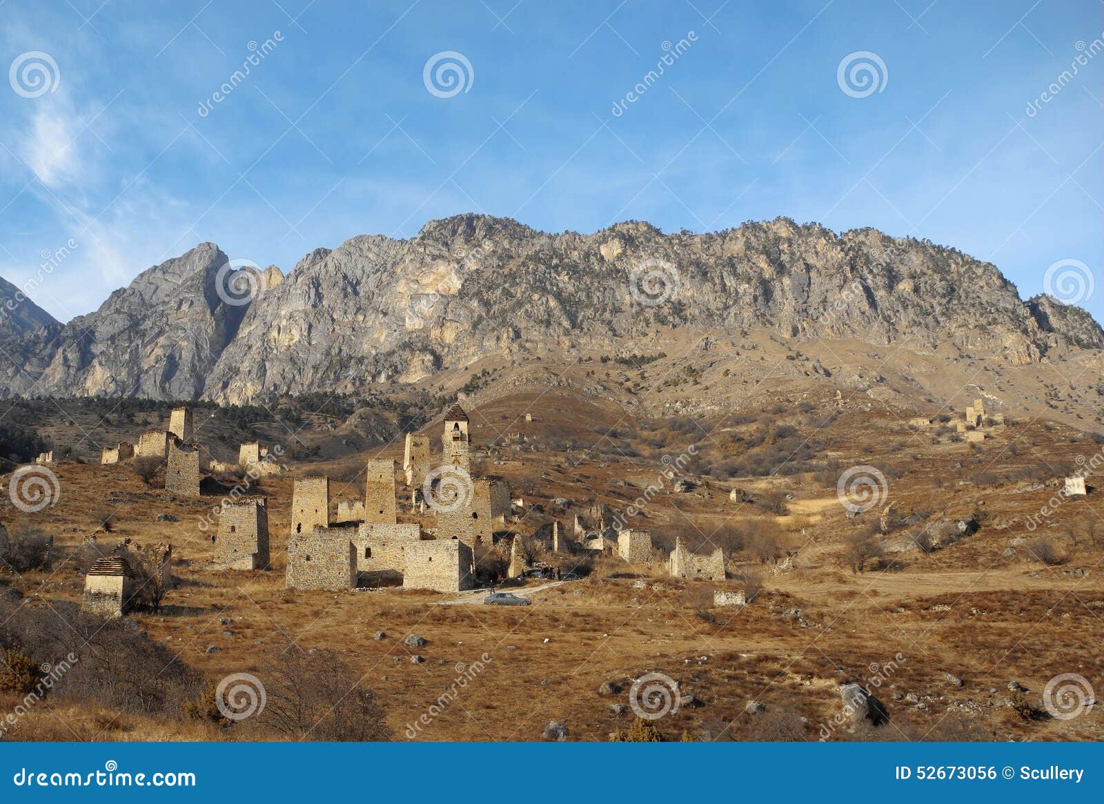 Towers of Ingushetia. Ancient Architecture and Ruins Stock Photo ...