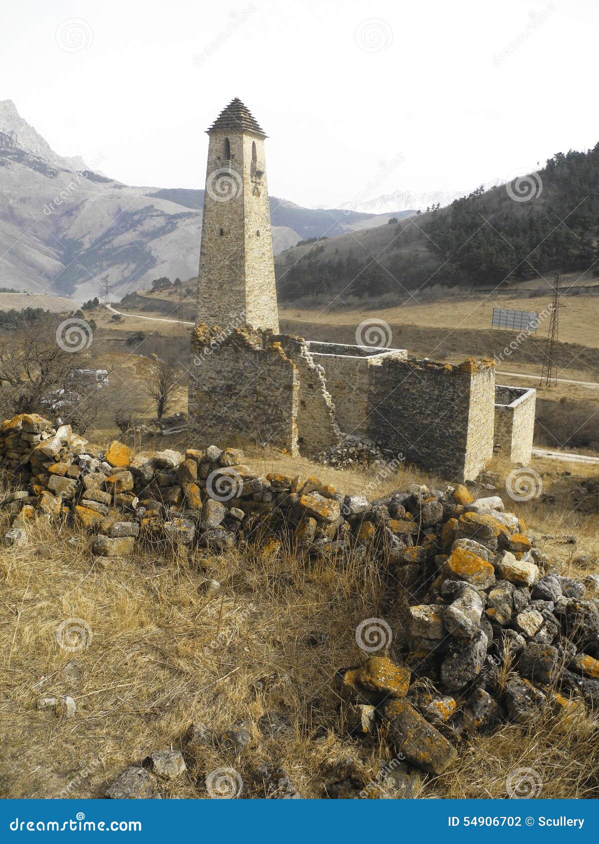 Towers of Ingushetia. Ancient Architecture and Ruins Stock Photo ...