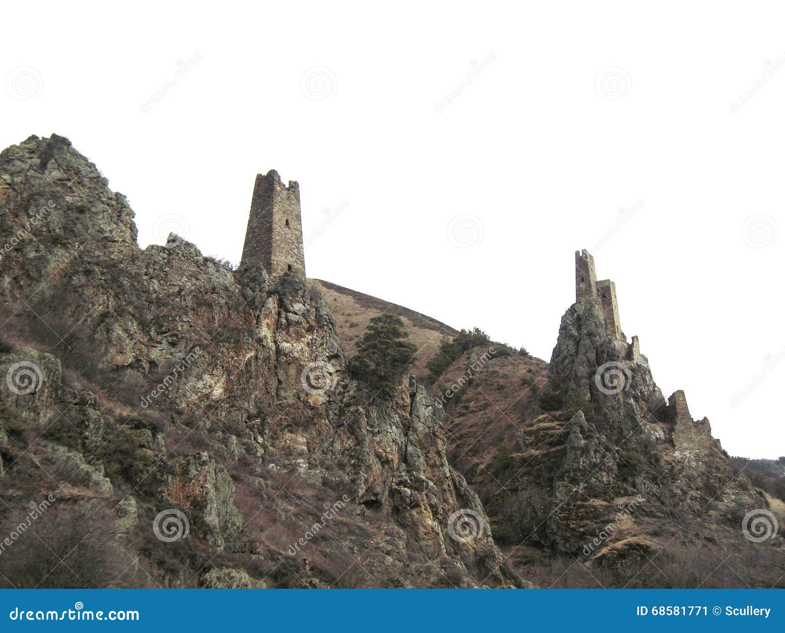 Towers of Ingushetia. Ancient Architecture and Ruins Stock Image ...