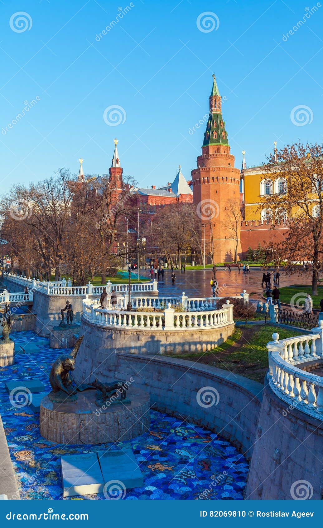 The Towers of the Kremlin in Moscow, Russia Stock Photo - Image of ...