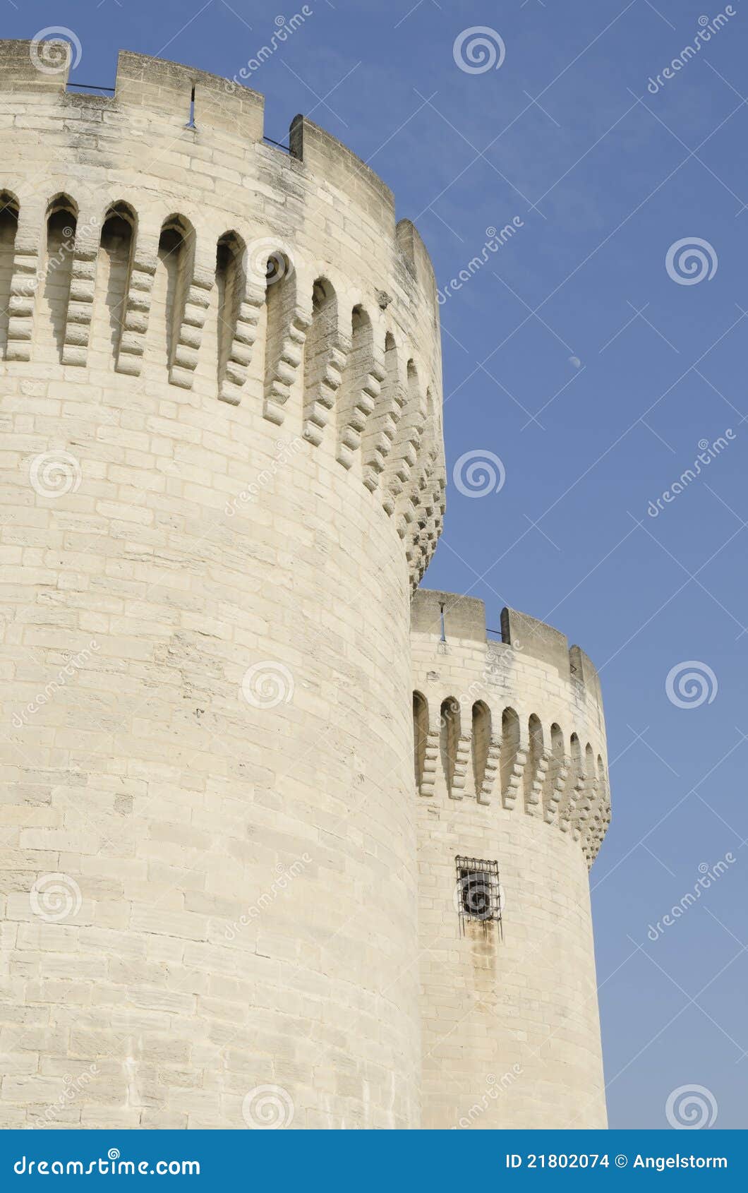 Towers of medieval castle stock photo. Image of landmark - 21802074