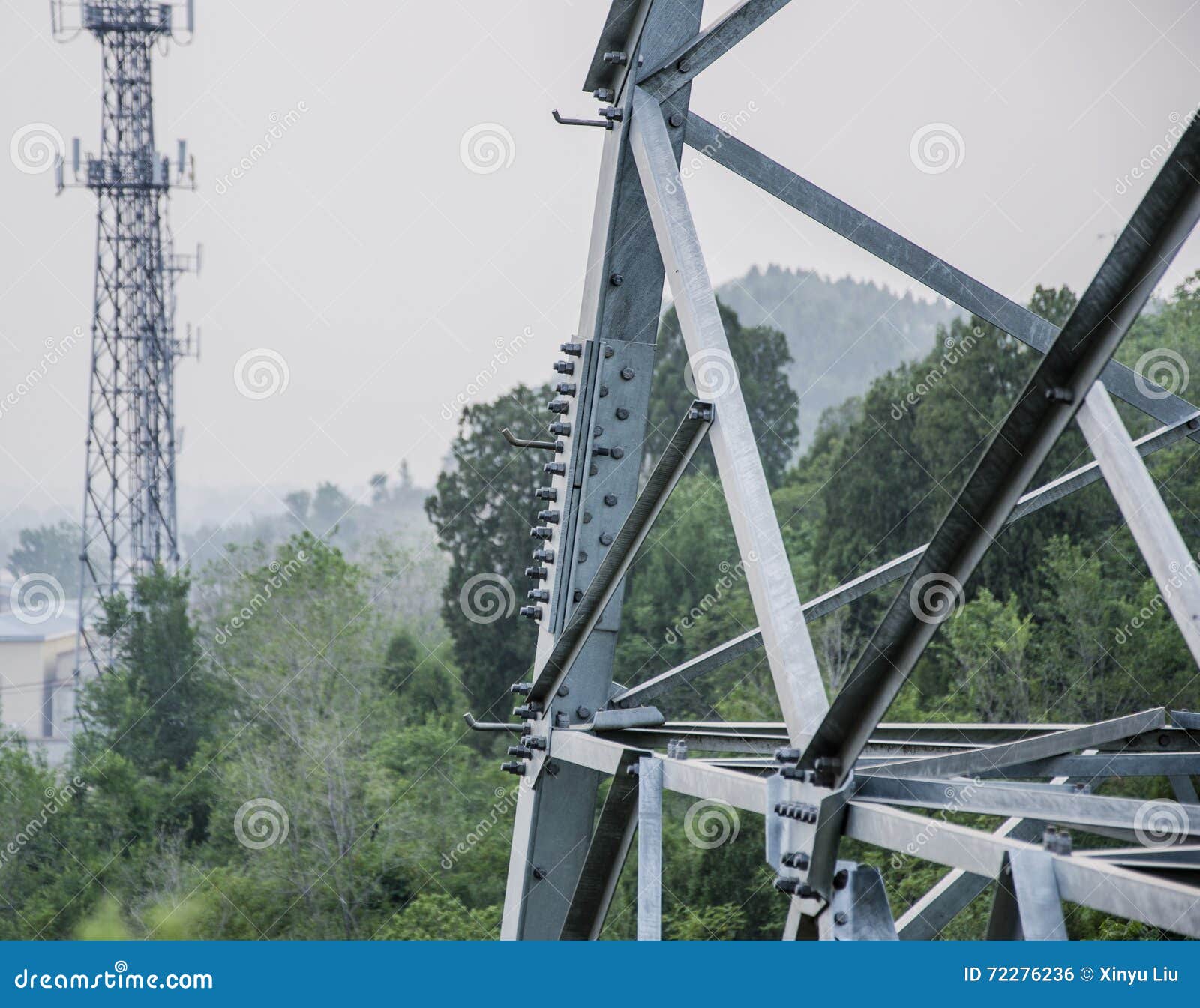 The Towers of Mobile Communication Stock Photo - Image of iron ...