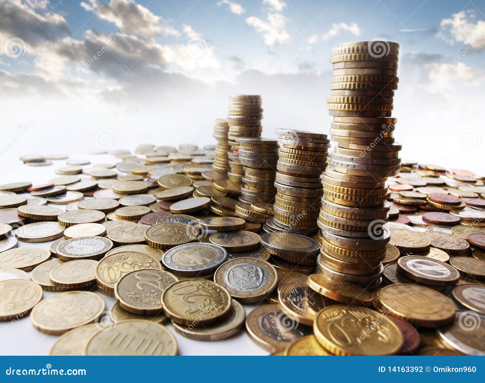 Towers of money stock photo. Image of steel, economy - 14163392