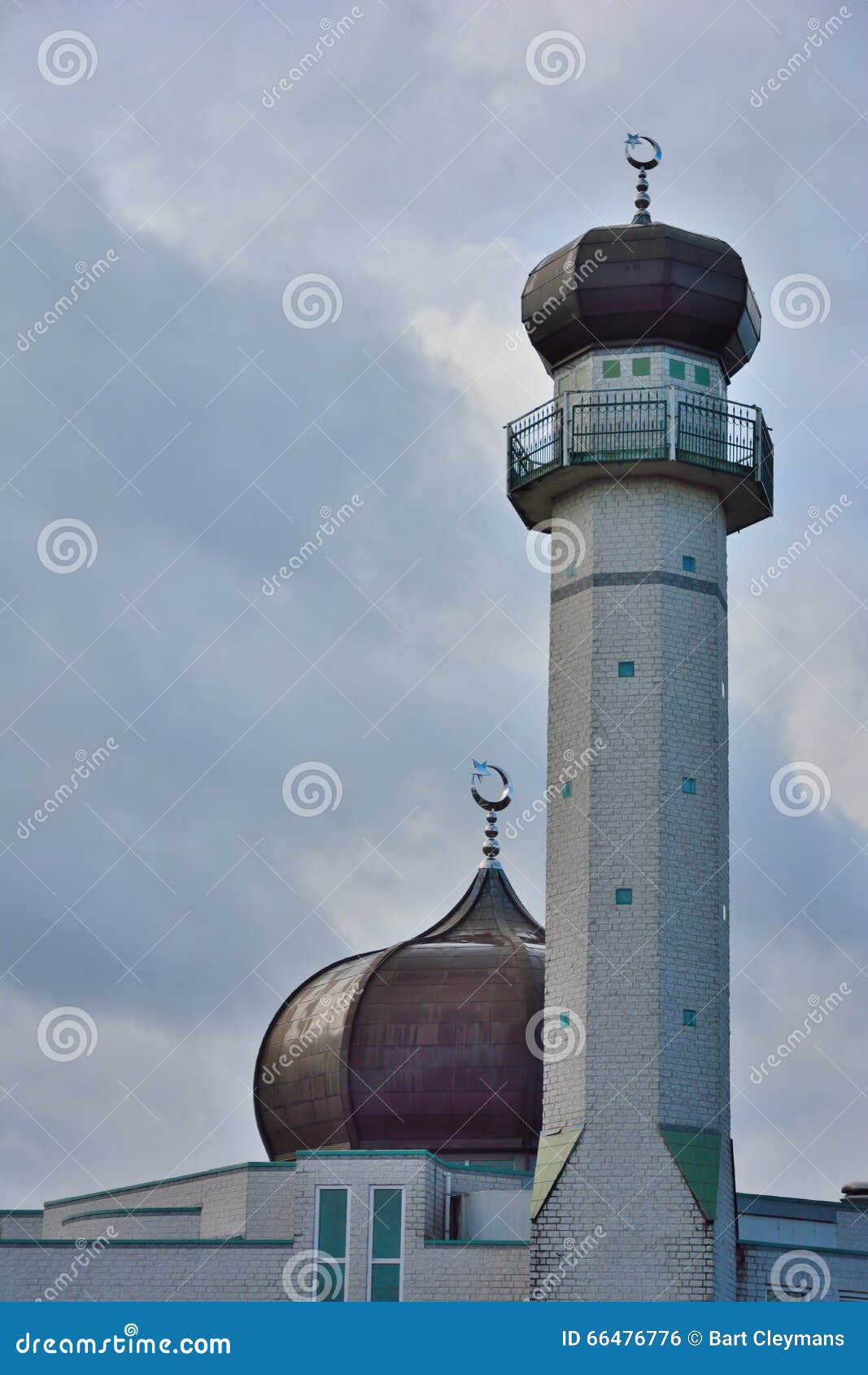 Towers of a mosque stock photo. Image of star, stone - 66476776