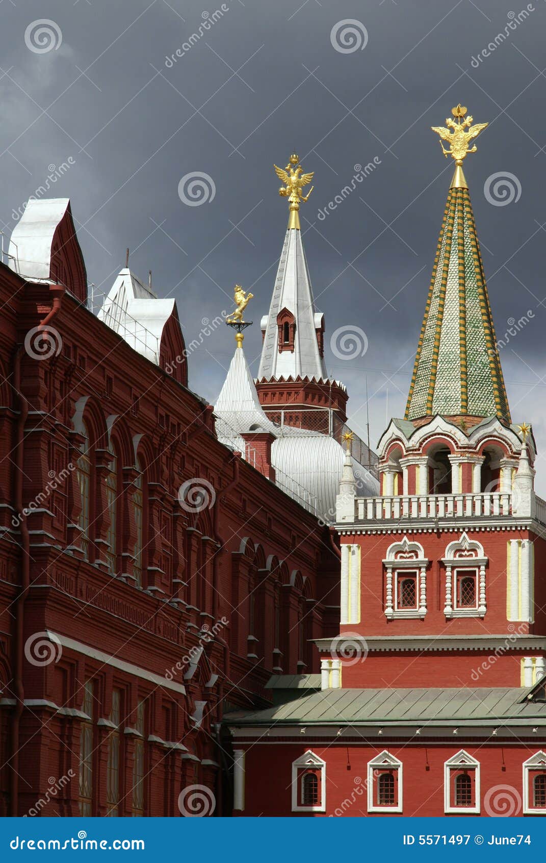 Towers on Red Square, Moscow, Russia Stock Image - Image of building ...