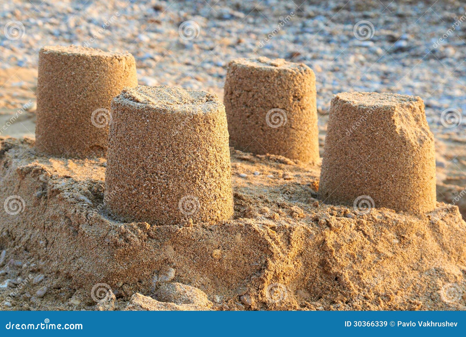 Towers from the sand stock image. Image of sandcastle - 30366339