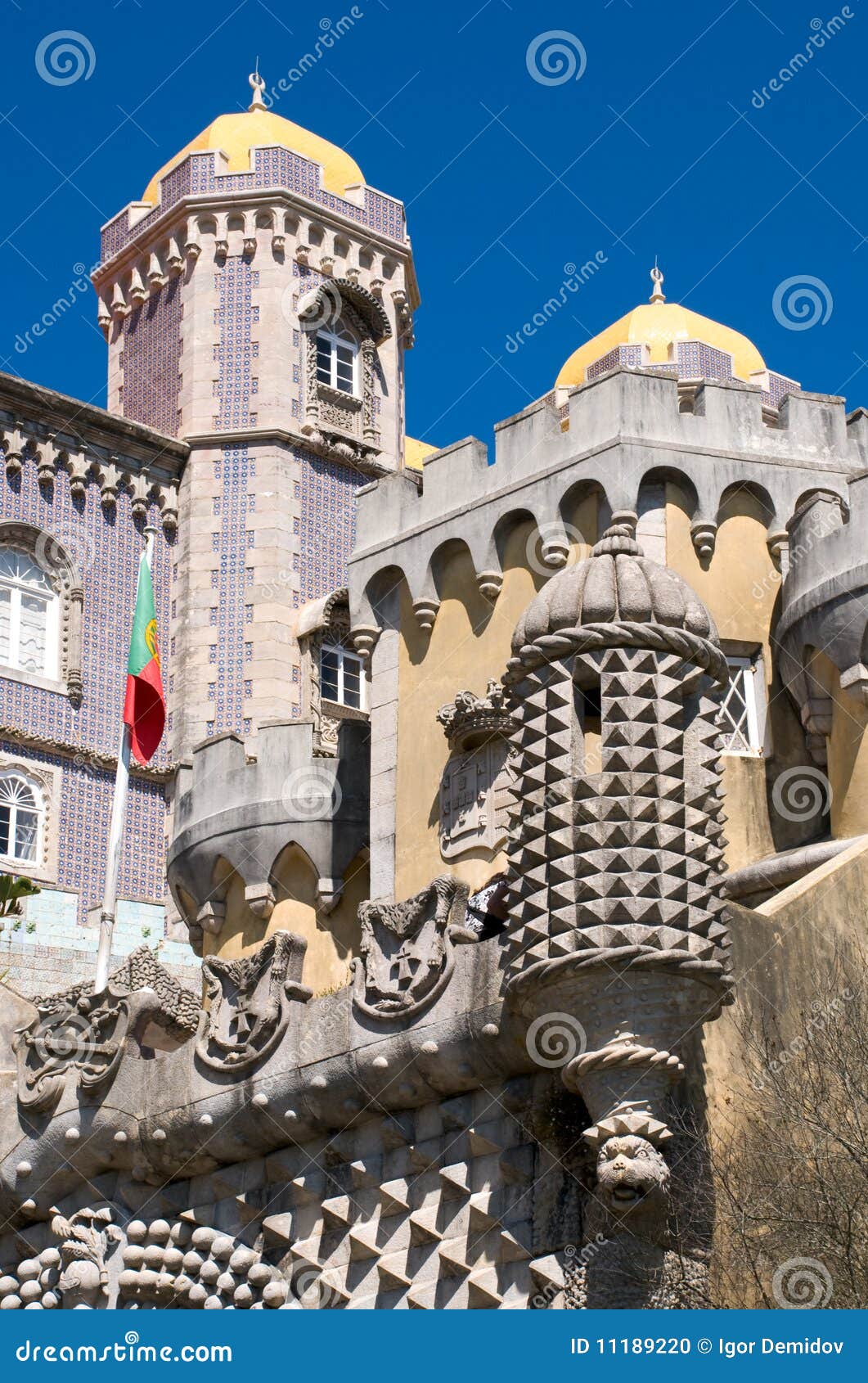 Towers of Sintra palace stock photo. Image of national - 11189220