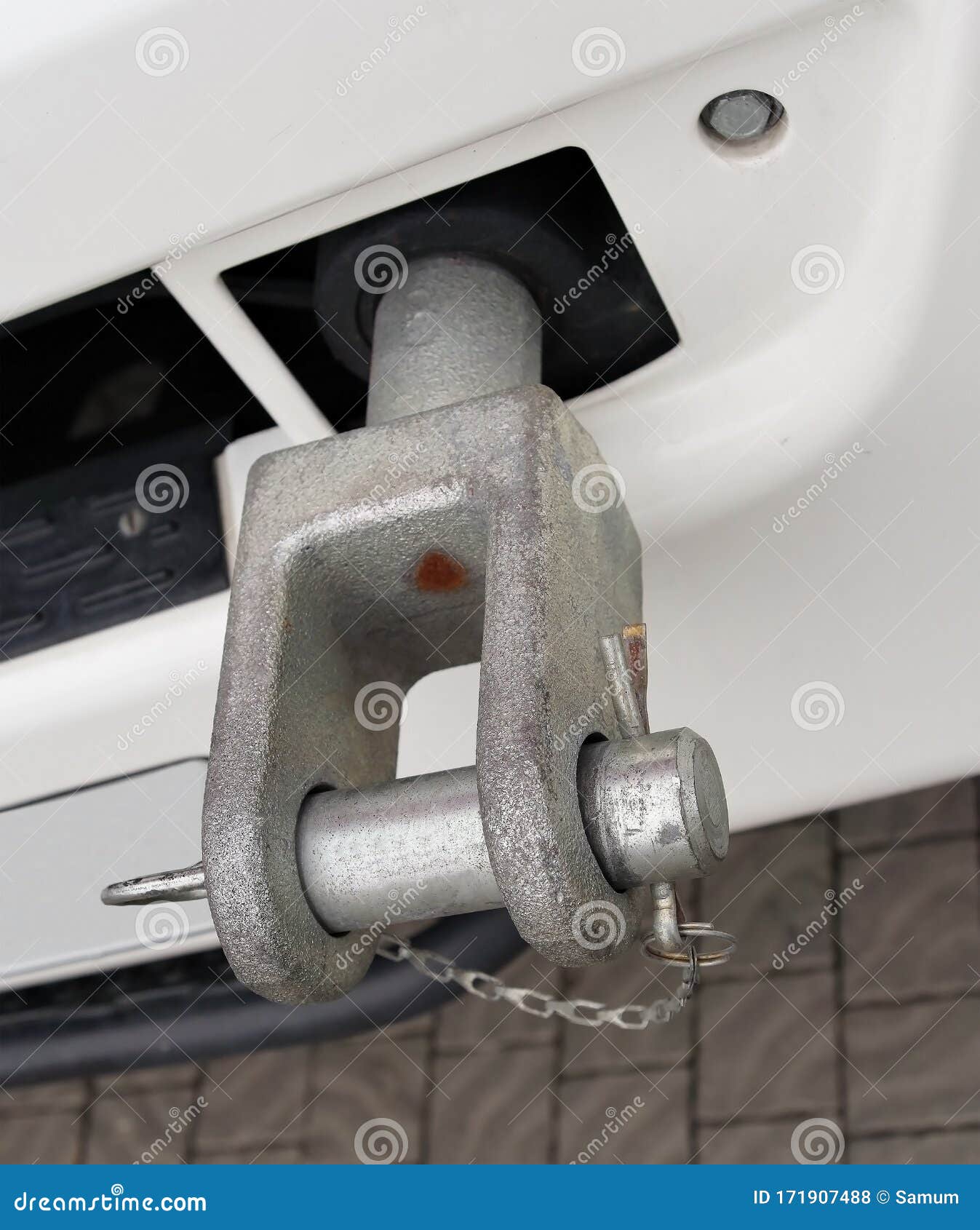 Towing hook in a truck stock photo. Image of safety - 171907488