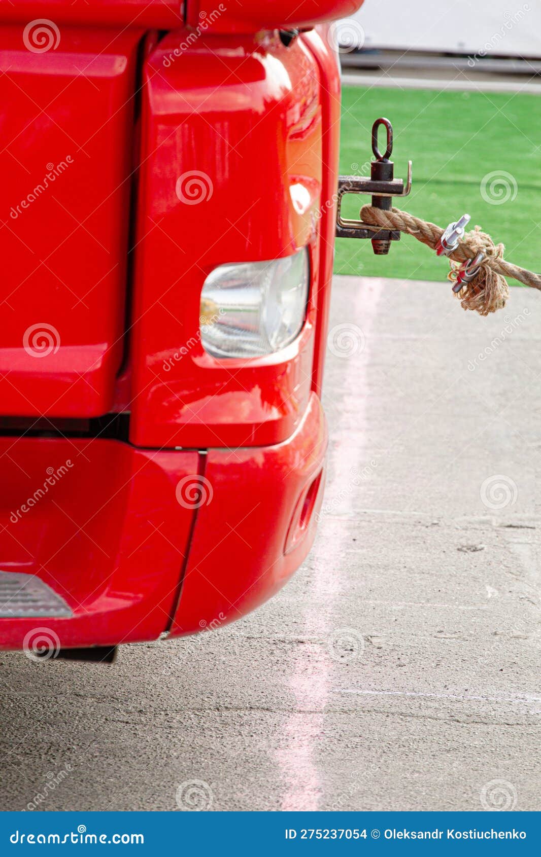 Towing a lorry with a rope stock photo. Image of towage - 275237054