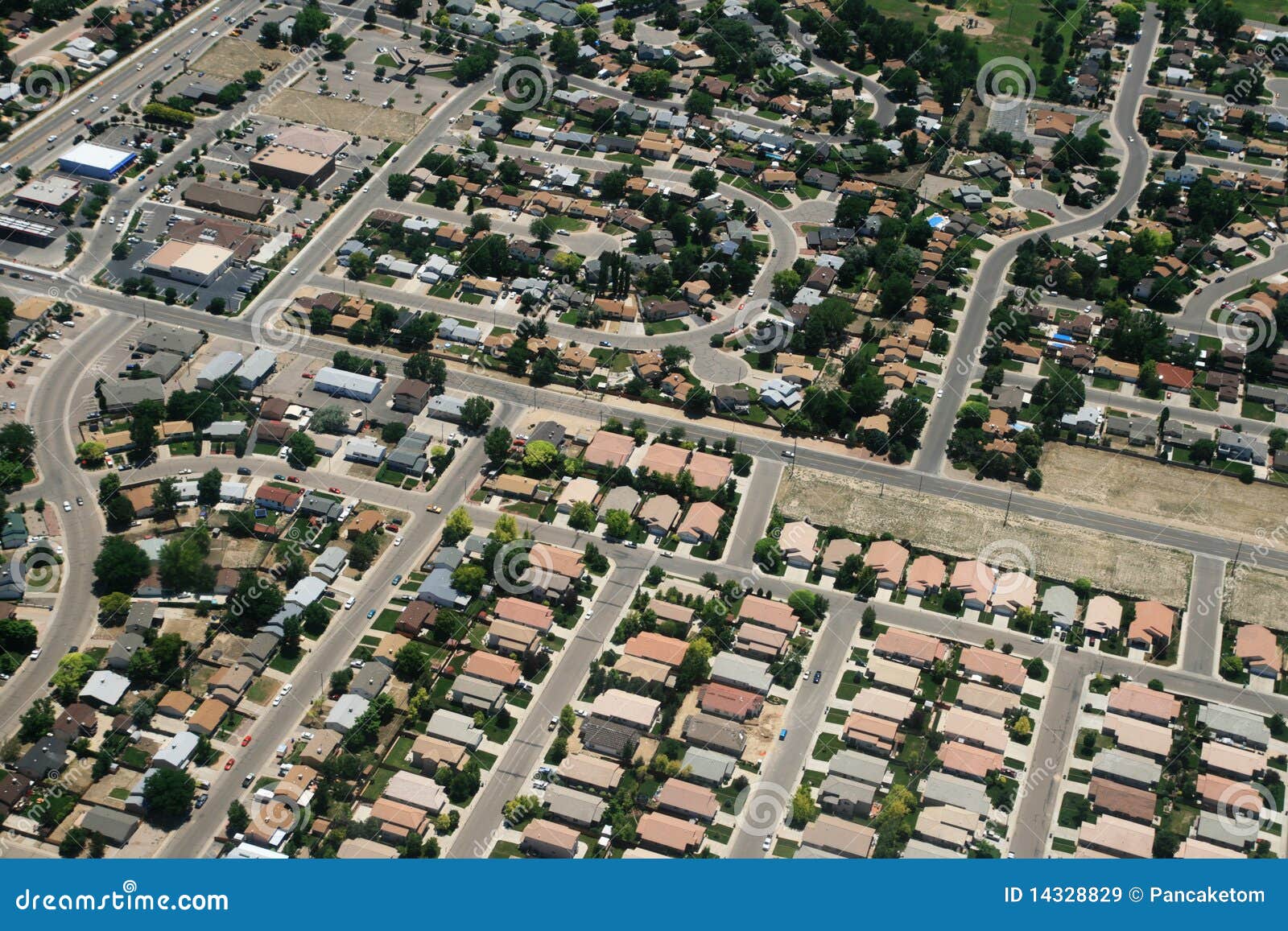 Town aerial photograph stock image. Image of roads, photograph - 14328829