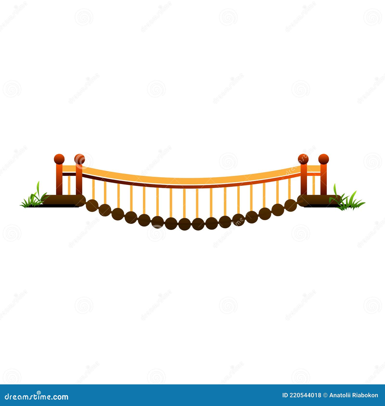 Town Bridge Landscape. Building Footbridge Pedestrian Car Overpass Road ...