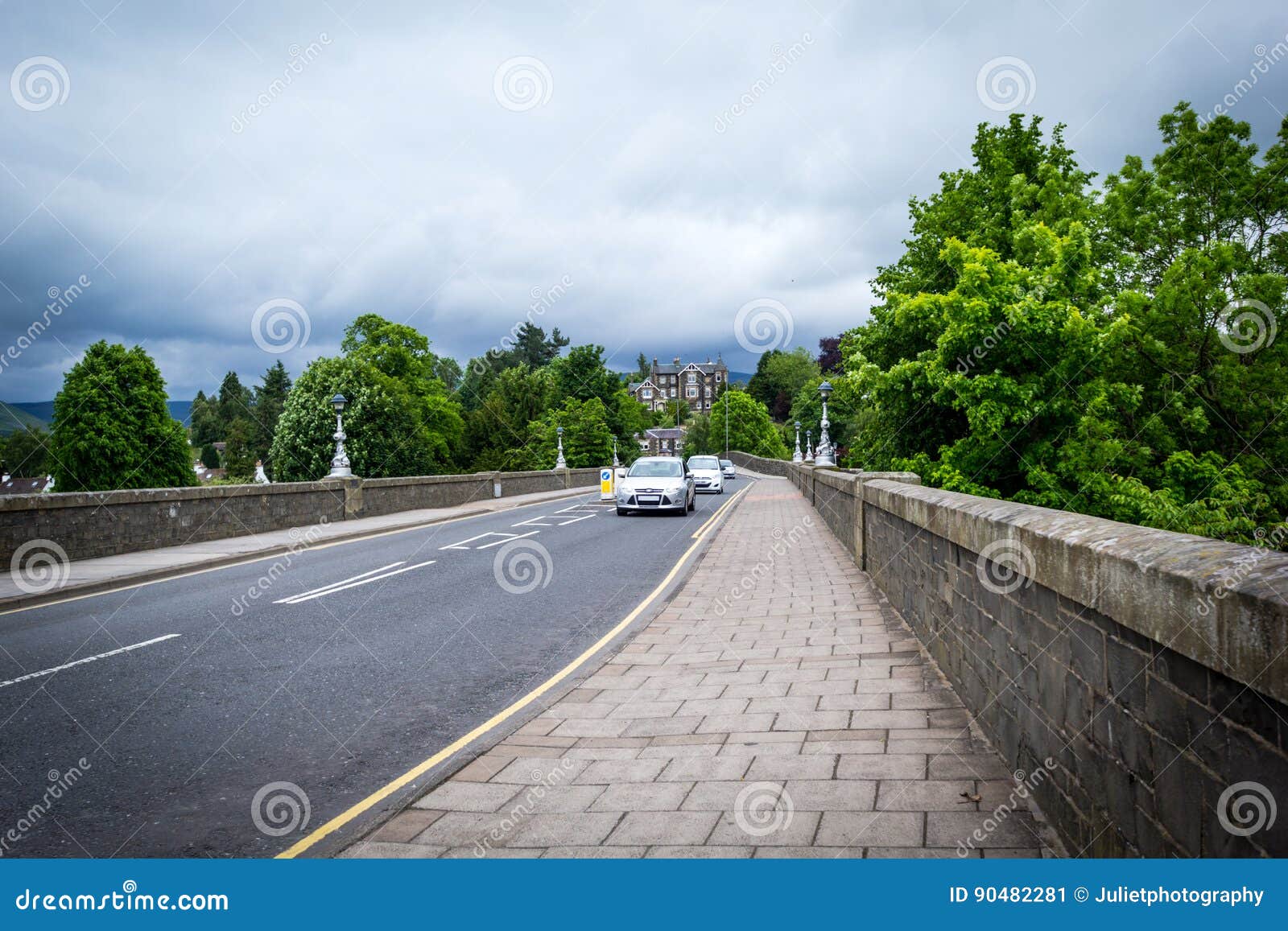 On the Town Bridge in Peebles, Scotland Editorial Photo - Image of ...