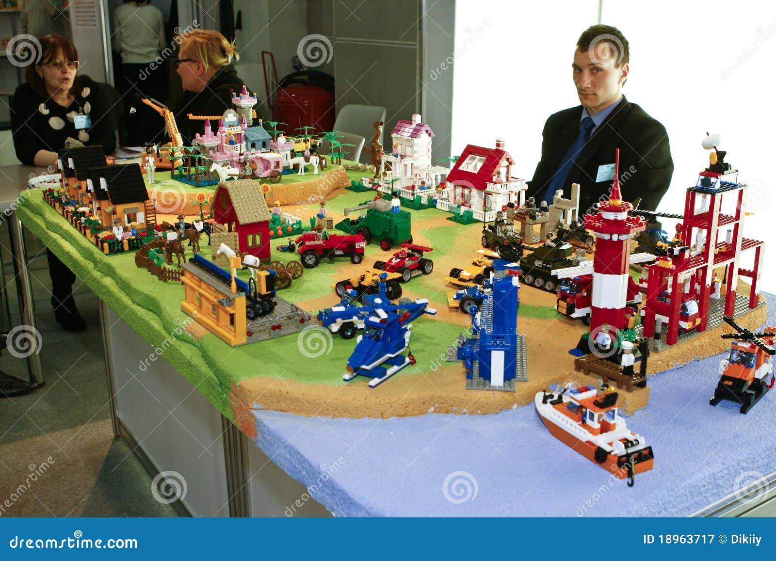 Town of building blocks editorial photography. Image of model - 18963717