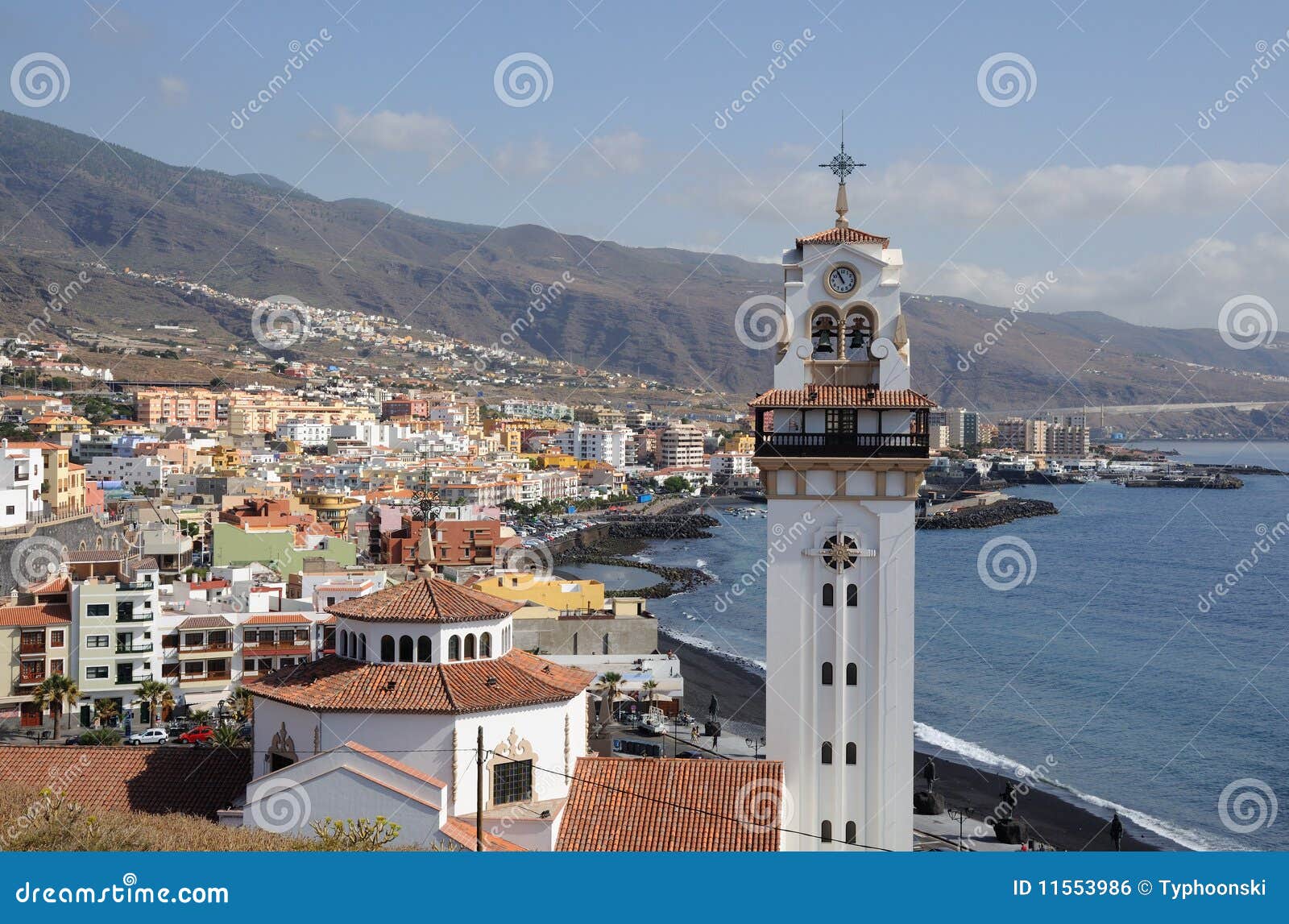 Town Candelaria, Tenerife Spain Stock Photo - Image of town, tenerife ...