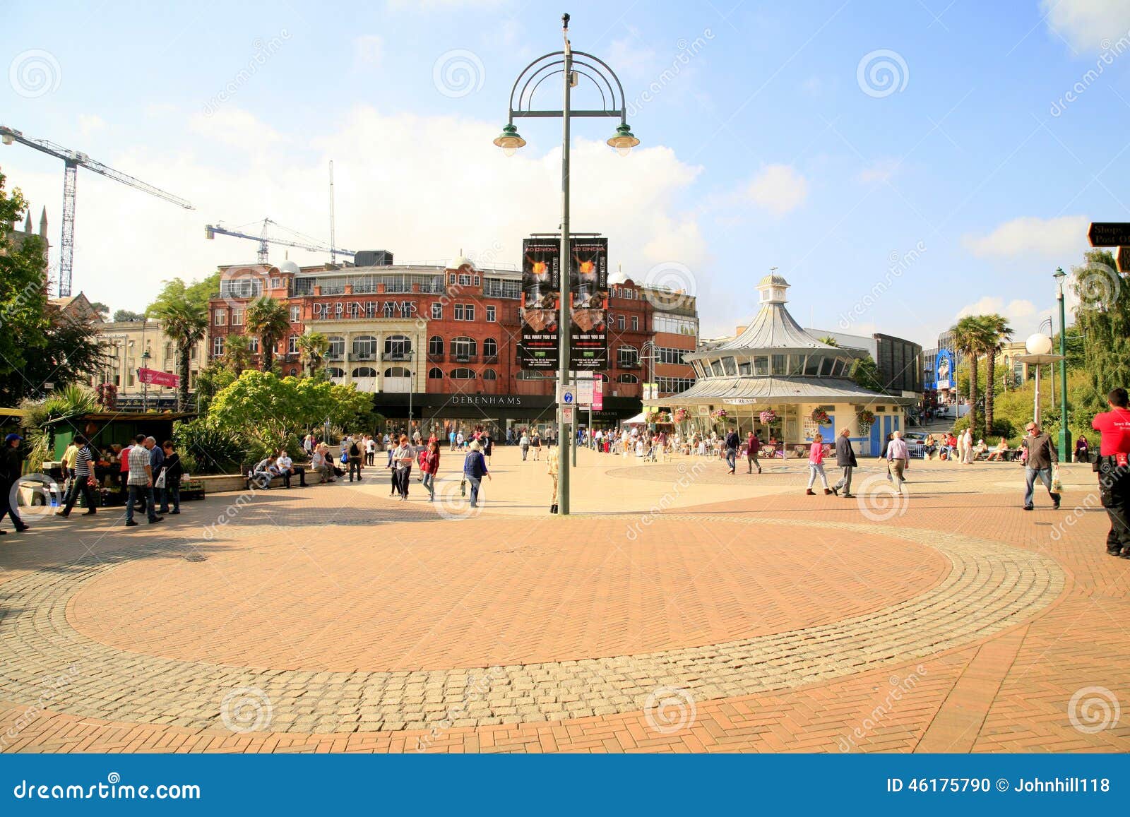 Town Centre, Bournemouth, Dorset. Editorial Image - Image of dorset ...