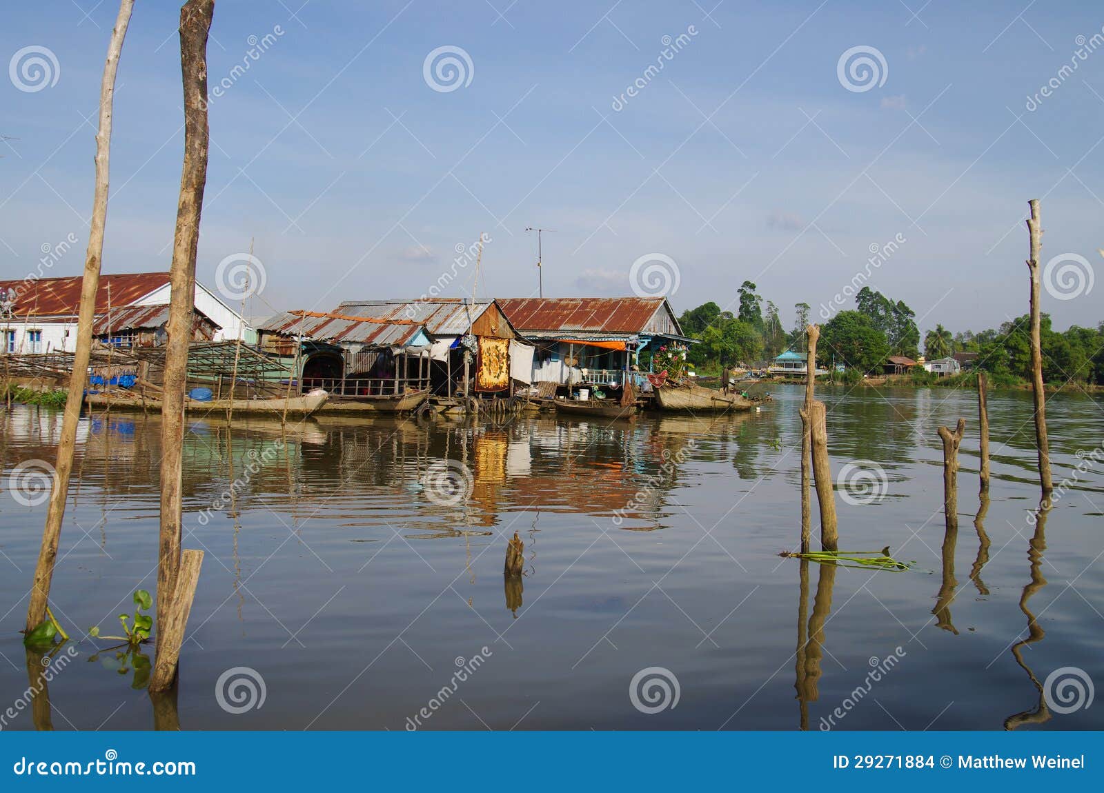 Town of Chau Doc stock photo. Image of floating, platforms - 29271884
