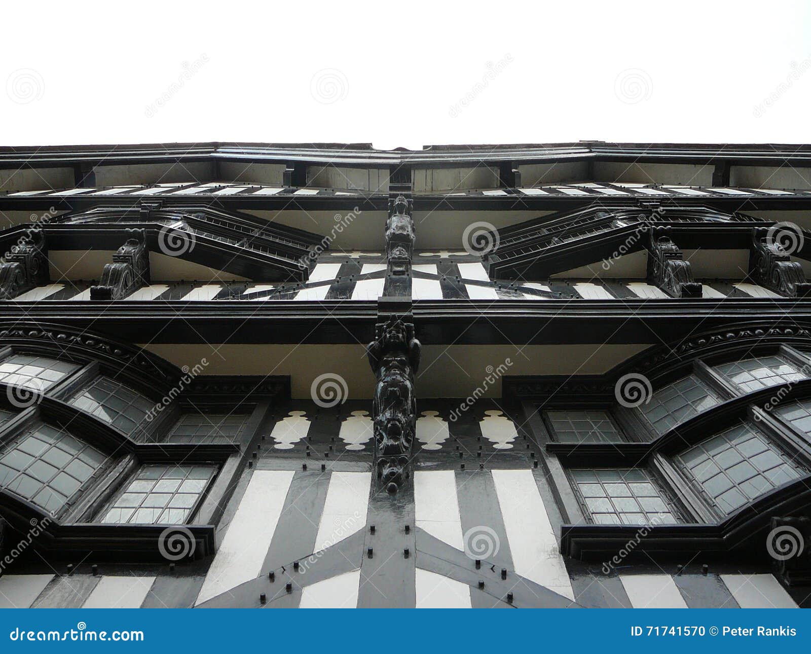 Town of Chester Tudor Facade Stock Photo - Image of west, wattle: 71741570