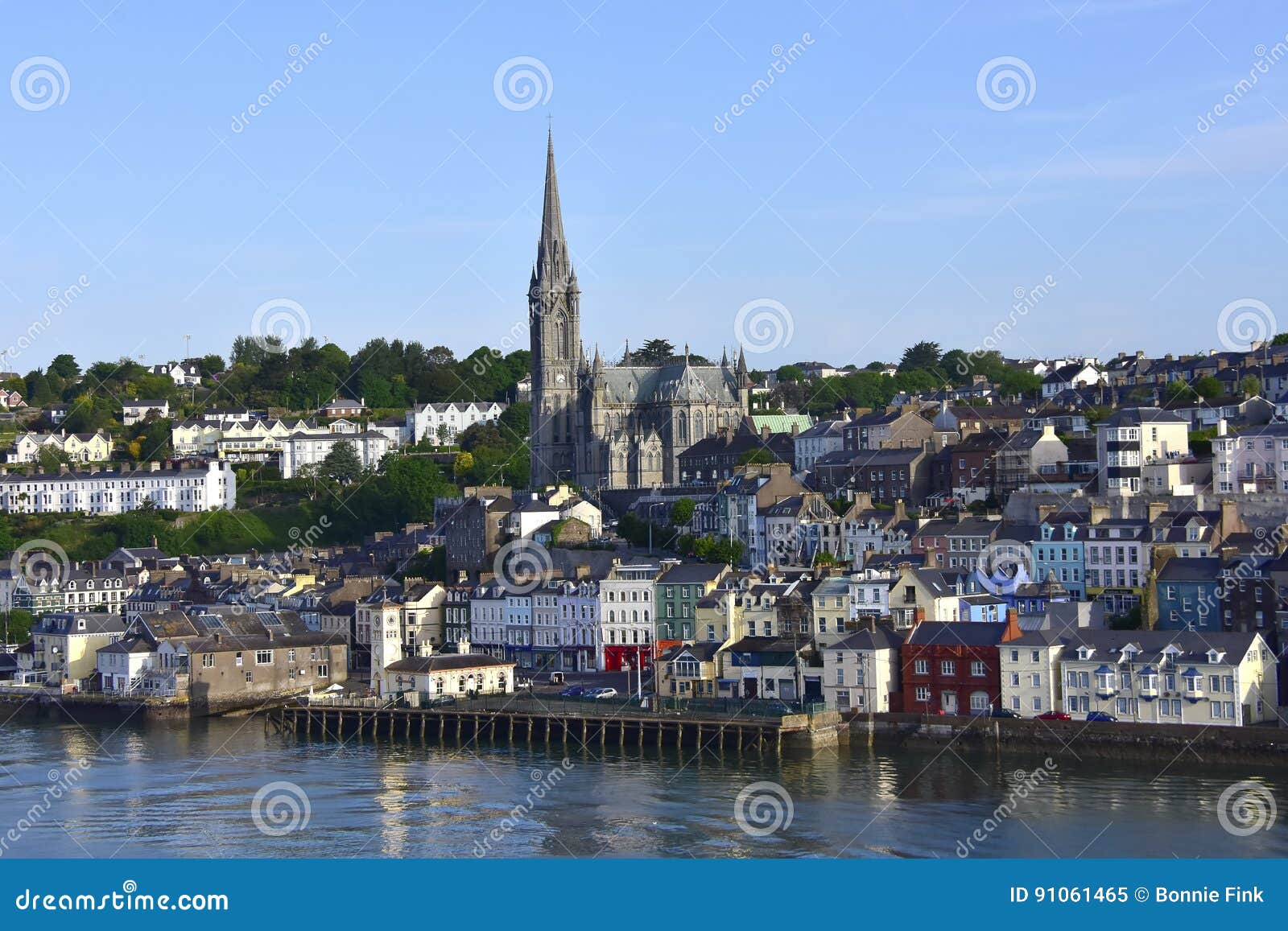 Town of Cobh Ireland stock image. Image of blue, colman - 91061465